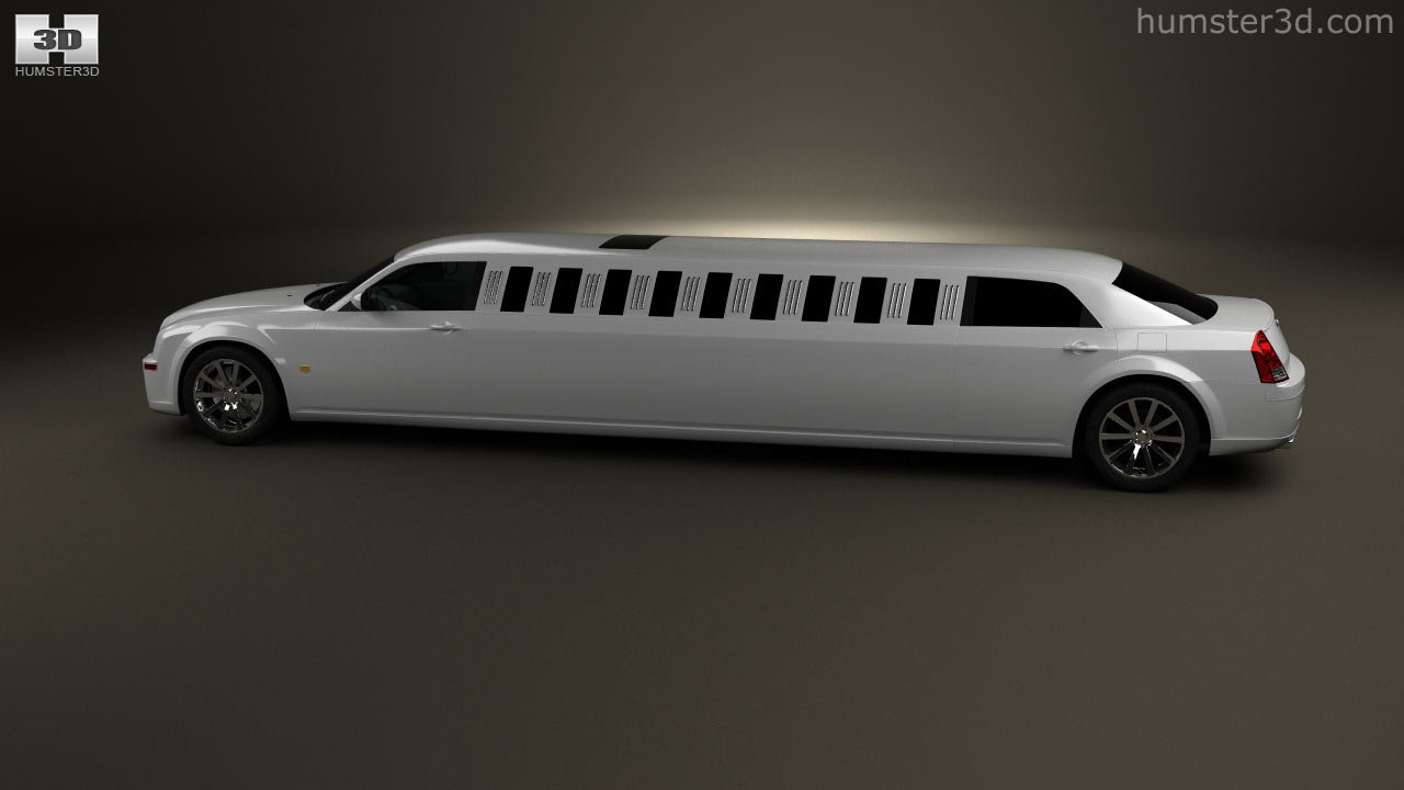 360 view of Chrysler 300C limousine 2010 3D model - 3DModels store