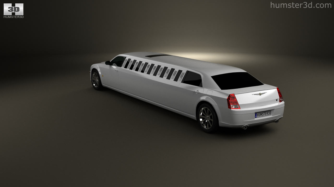 360 view of Chrysler 300C limousine 2010 3D model - 3DModels store