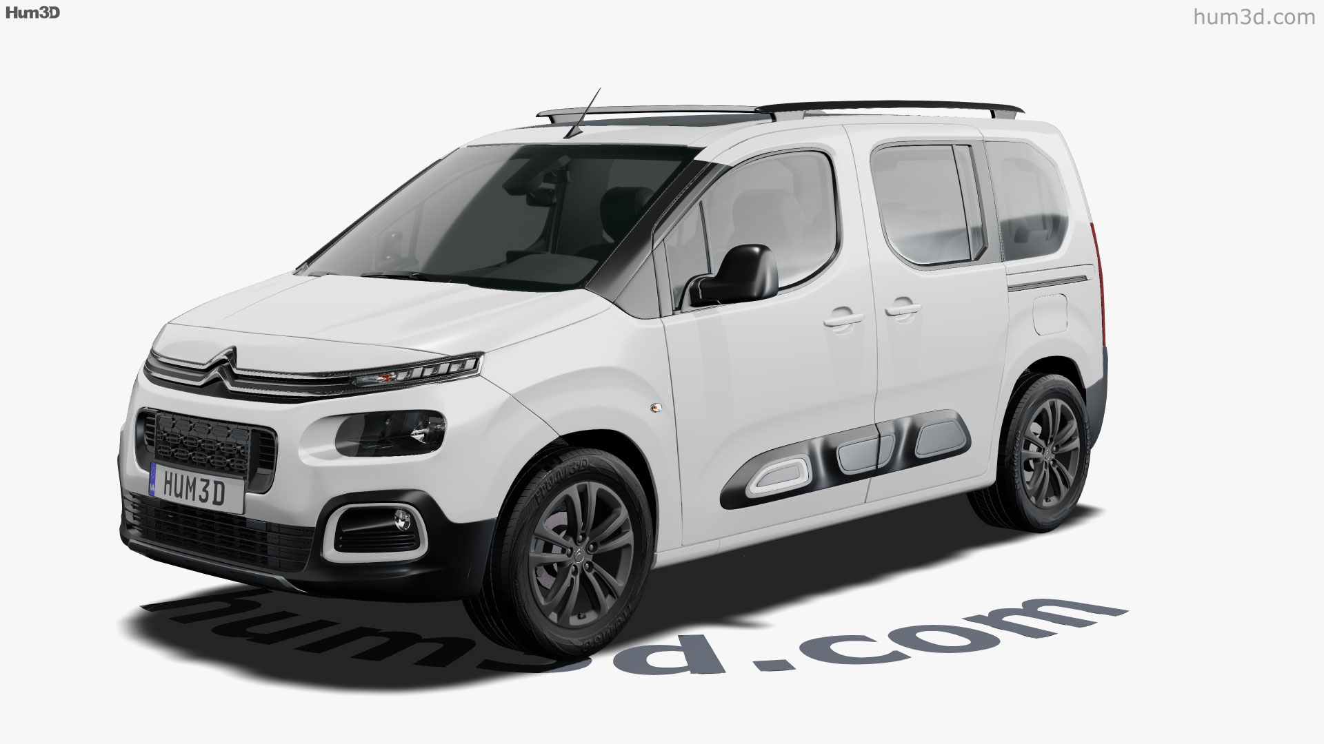 360 view of Citroen Berlingo 2021 3D model - 3DModels store