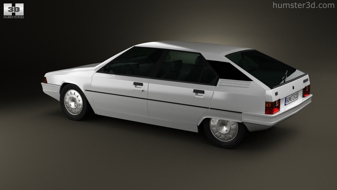 360 view of Citroen BX 1994 3D model - 3DModels store