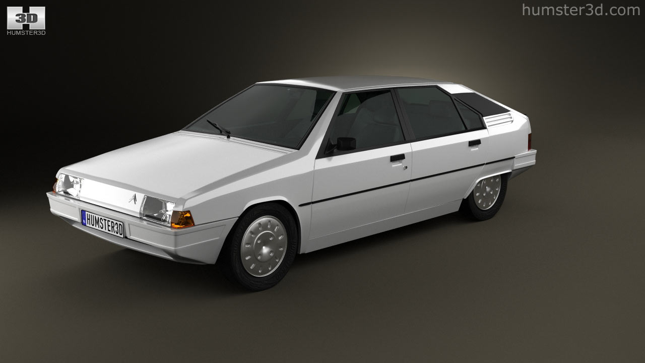 360 view of Citroen BX 1994 3D model - 3DModels store