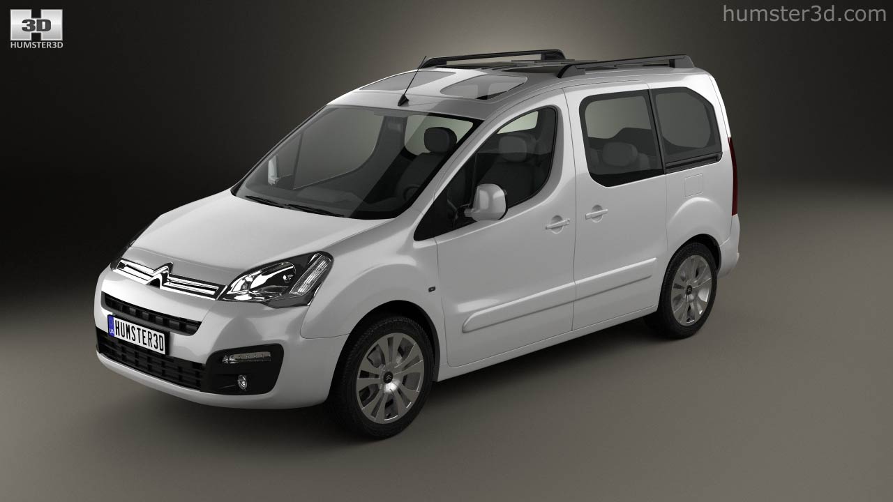 360 view of Citroen Berlingo Multispace 2018 3D model - 3DModels store