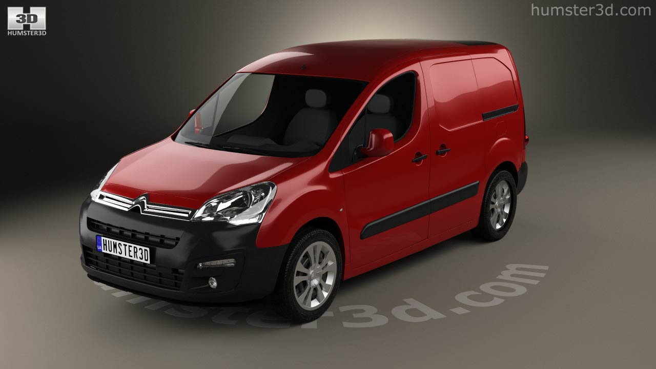 360 view of Citroen Berlingo Panel Van L1 2018 3D model - 3DModels store