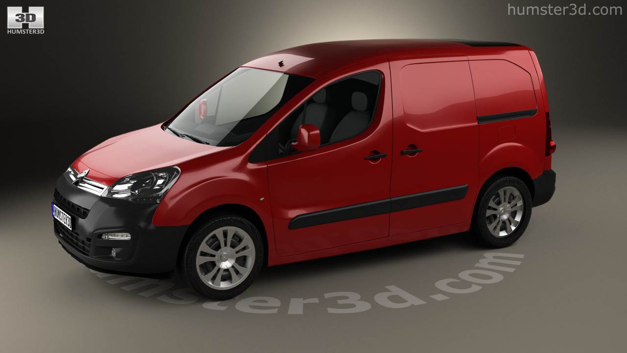 360 view of Citroen Berlingo Panel Van L1 2018 3D model - 3DModels store