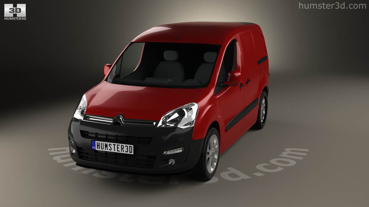 360 view of Citroen Berlingo Panel Van L1 2018 3D model - 3DModels store