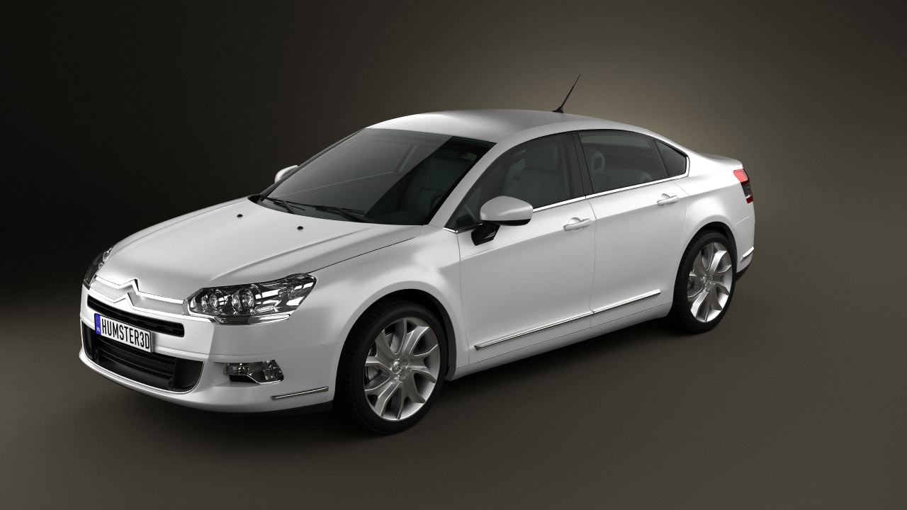 360 view of Citroen C5 Saloon 2014 3D model - 3DModels store