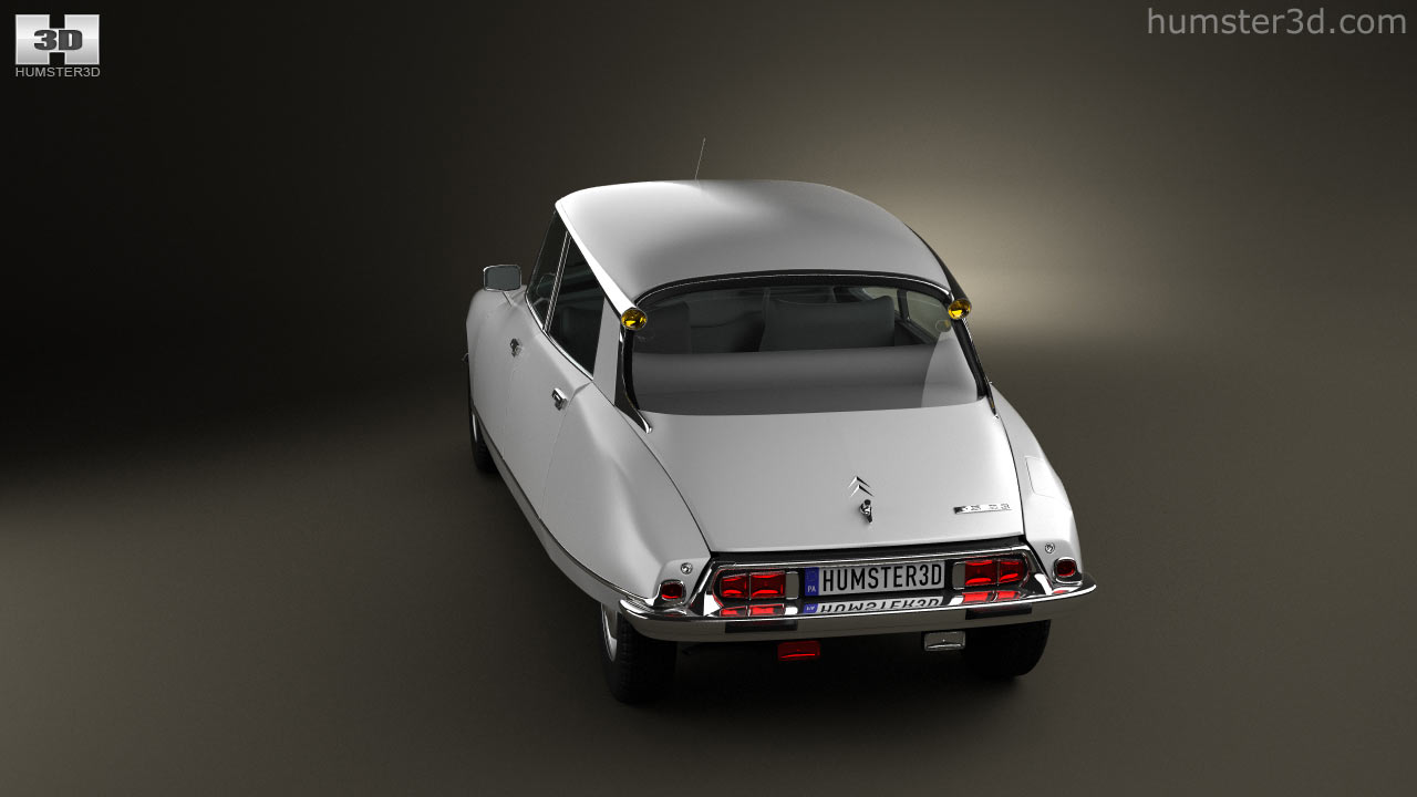 360 view of Citroen DS 4-door sedan 1970 3D model - 3DModels store