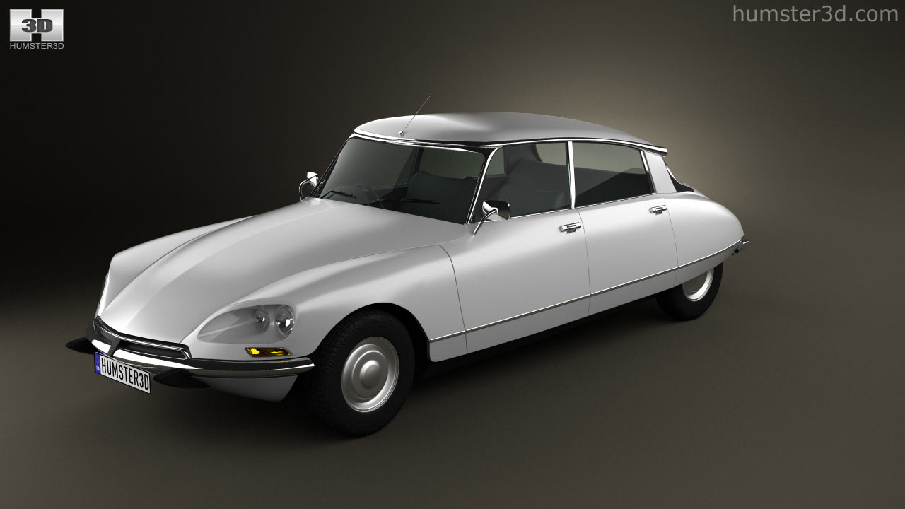 360 view of Citroen DS 4-door sedan 1970 3D model - 3DModels store