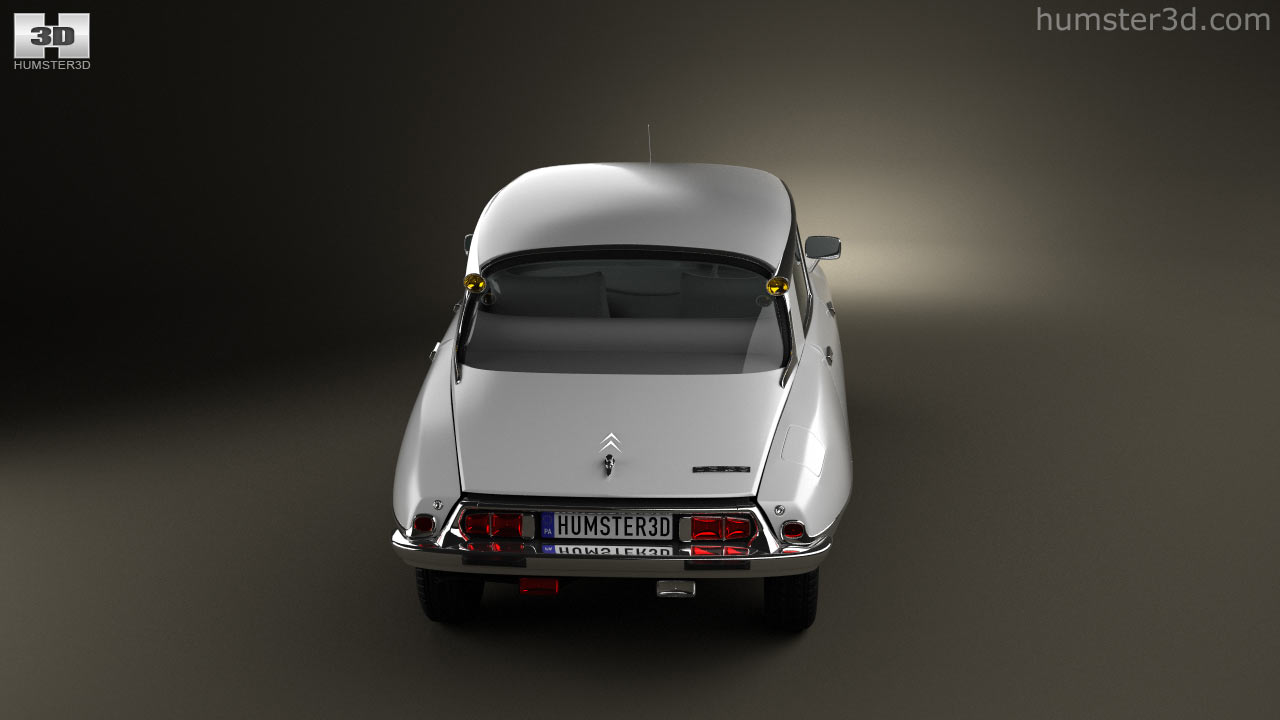 360 view of Citroen DS 4-door sedan 1970 3D model - 3DModels store