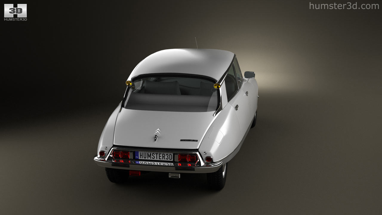 360 view of Citroen DS 4-door sedan 1970 3D model - 3DModels store