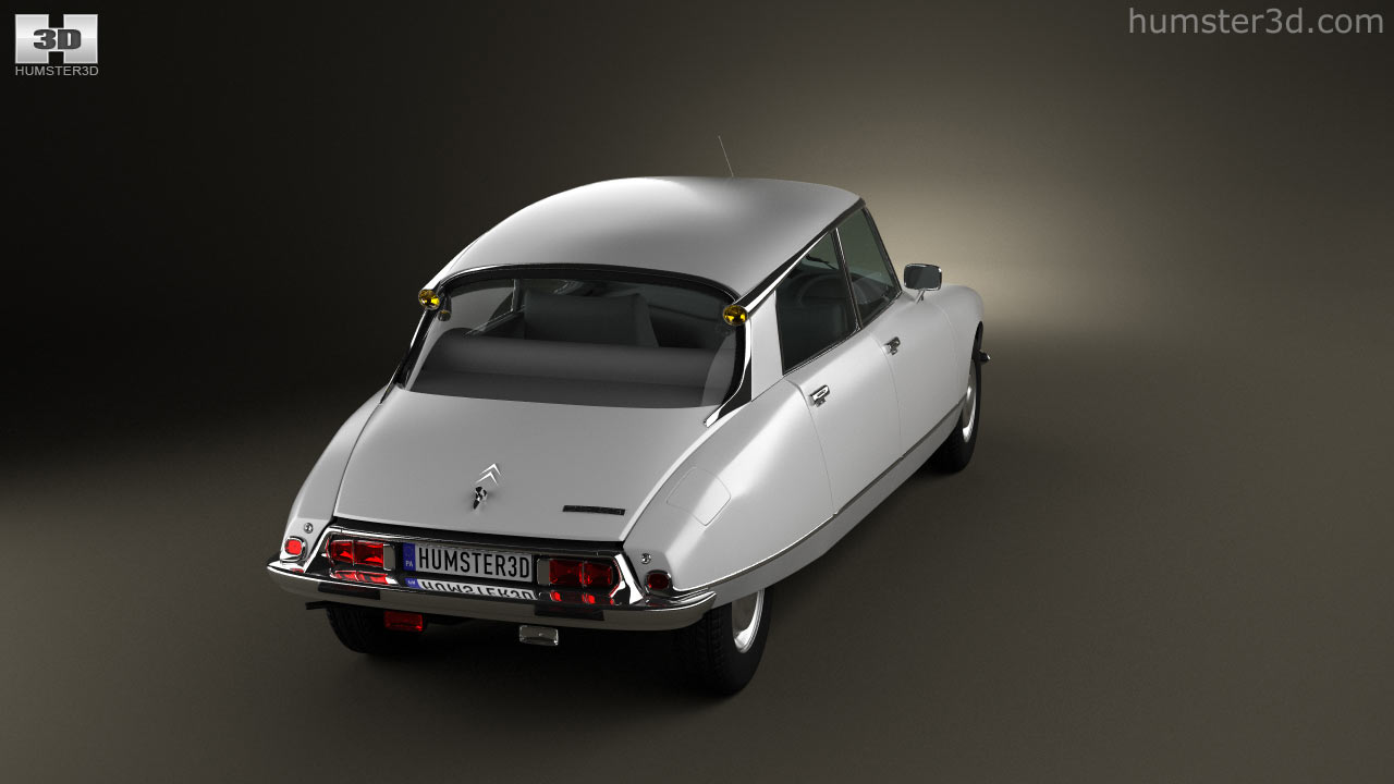 360 view of Citroen DS 4-door sedan 1970 3D model - 3DModels store