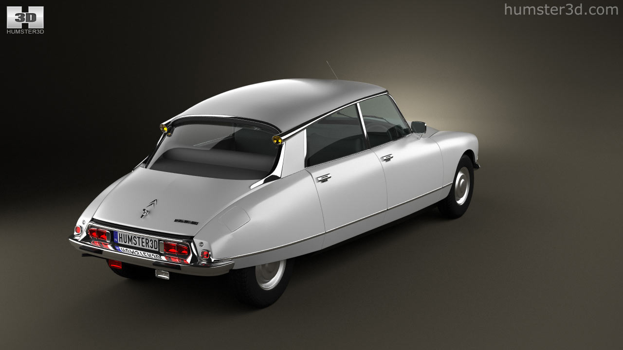 360 view of Citroen DS 4-door sedan 1970 3D model - 3DModels store
