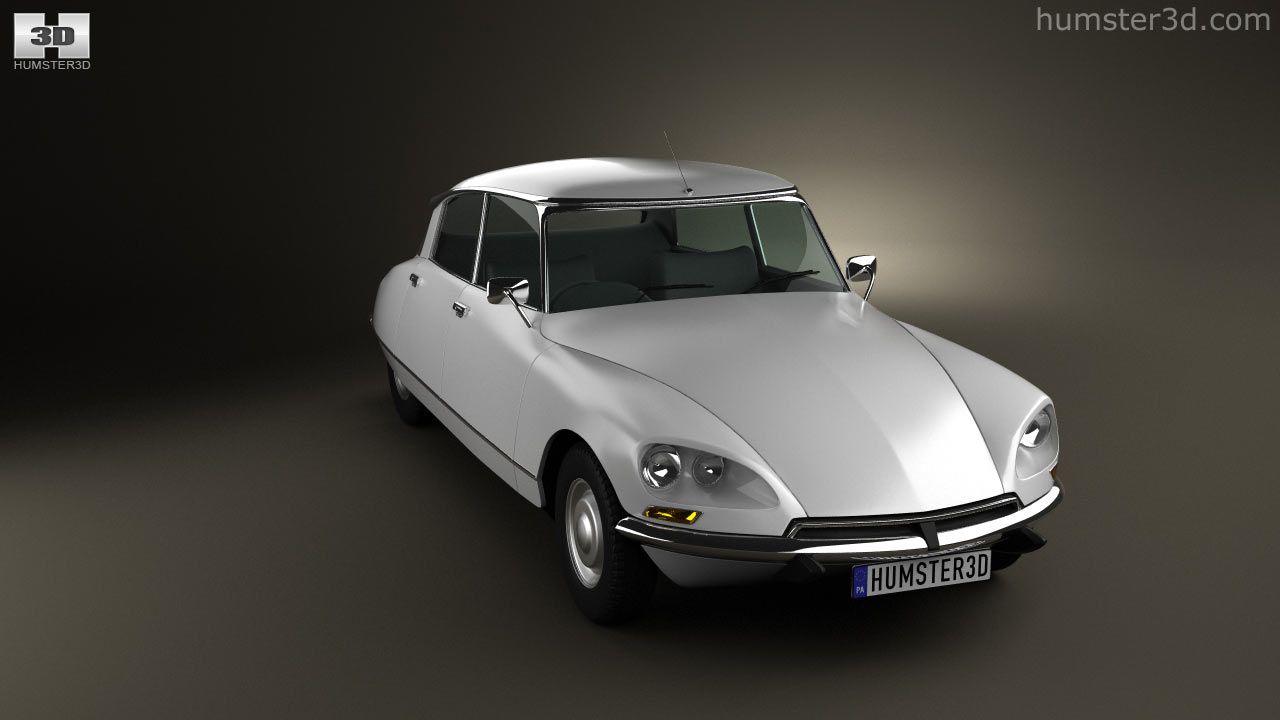 360 view of Citroen DS 4-door sedan 1970 3D model - 3DModels store