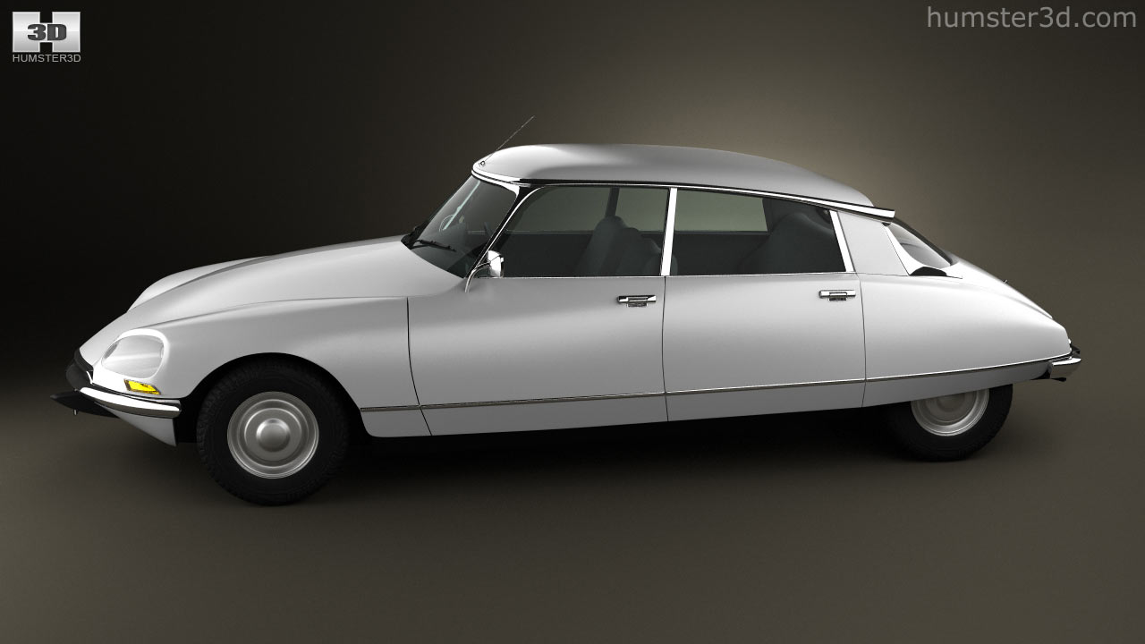 360 view of Citroen DS 4-door sedan 1970 3D model - 3DModels store