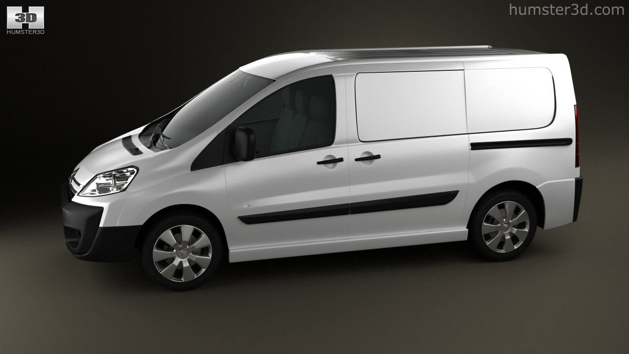 360 view of Citroen Jumpy Panel Van L1H1 2014 3D model - 3DModels store