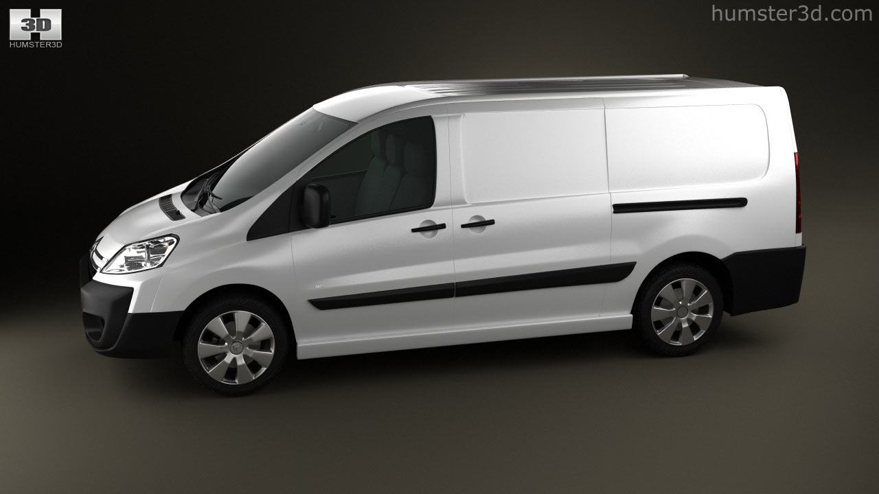 360 view of Citroen Jumpy Panel Van L2H1 2014 3D model - 3DModels store