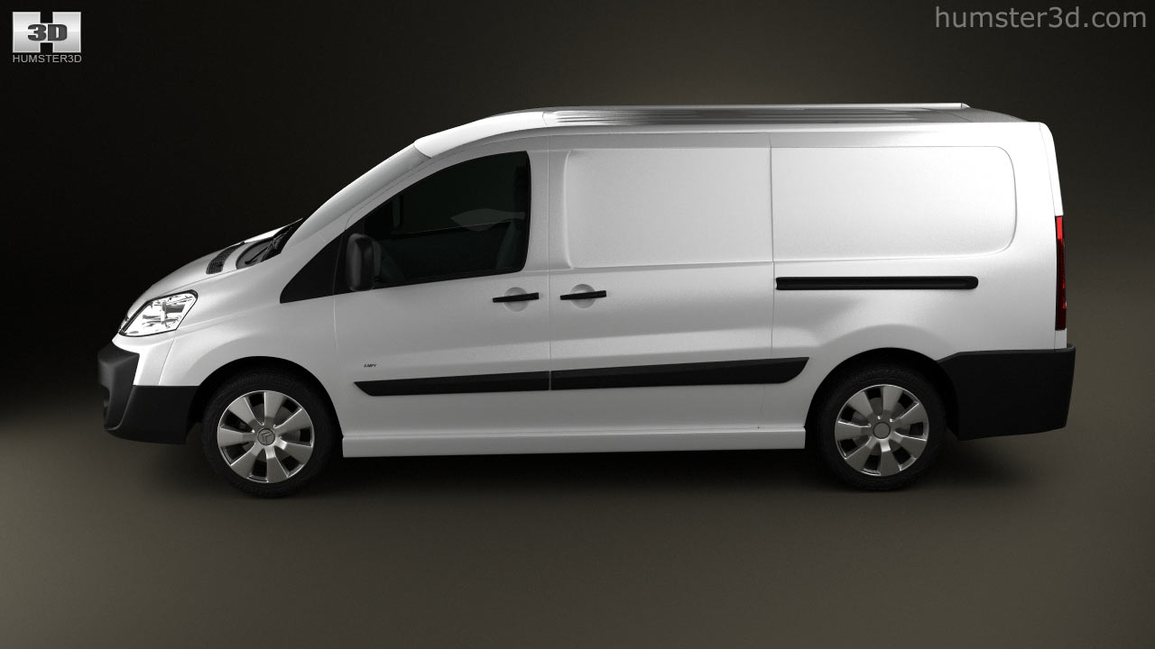 360 view of Citroen Jumpy Panel Van L2H1 2014 3D model - 3DModels store