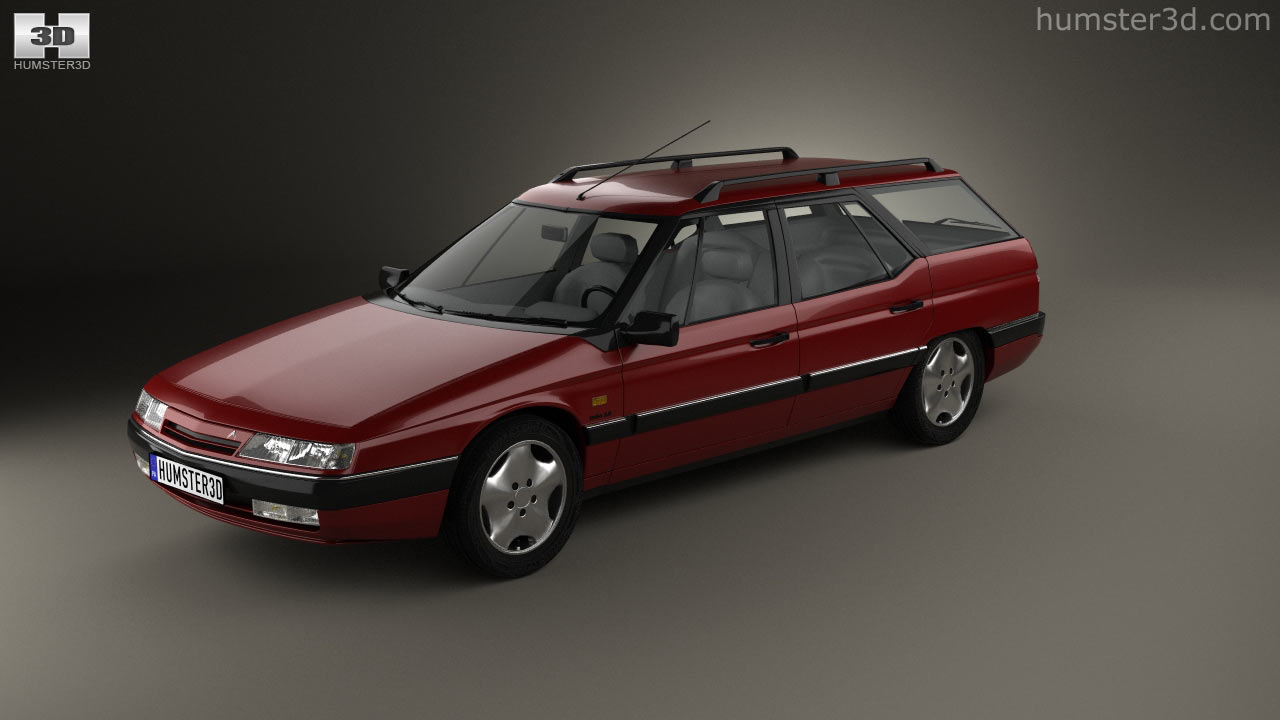 360 view of Citroen XM Break 2000 3D model - 3DModels store