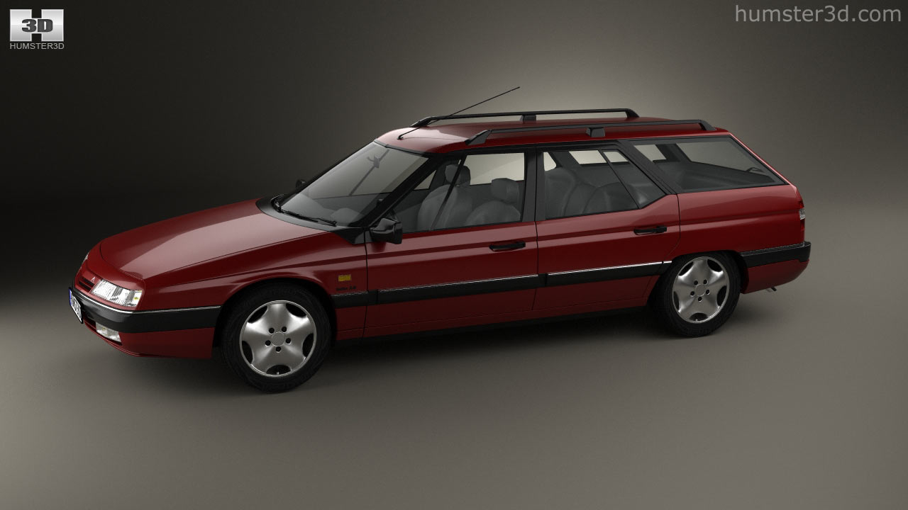 360 view of Citroen XM Break 2000 3D model - 3DModels store