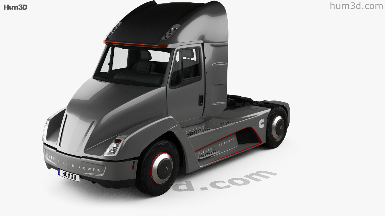 360 view of Cummins AEOS electric Tractor Truck 2020 3D model ...