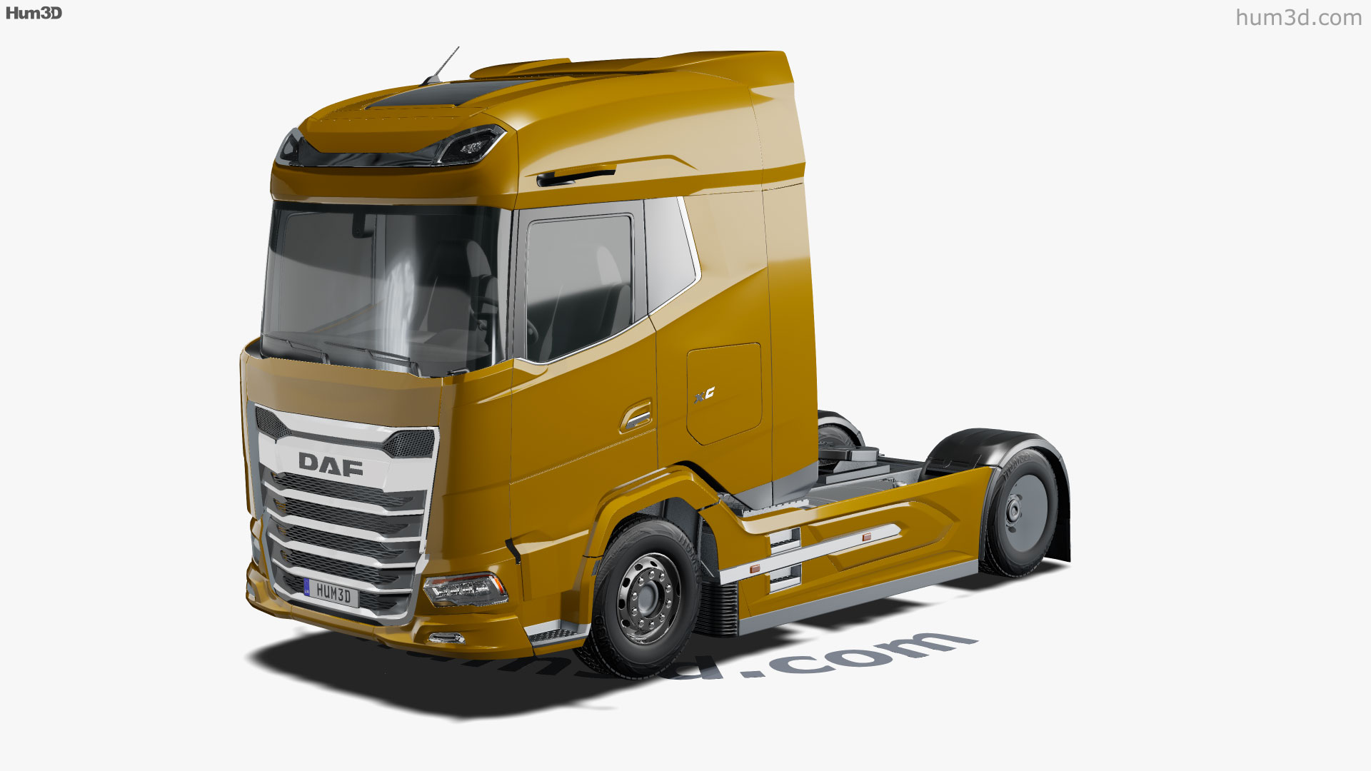 360 view of DAF XG FT Tractor Truck 2-axle 2024 3D model - 3DModels store