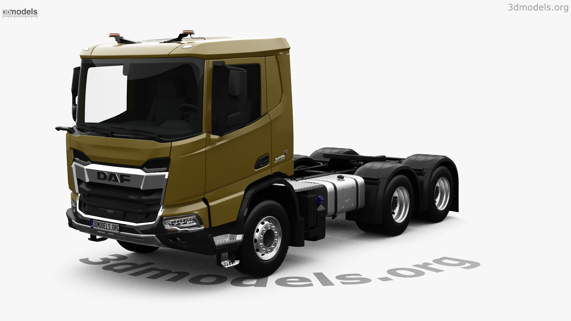 360 view of DAF XDC Tractor Truck 2025 3D model - 3DModels store