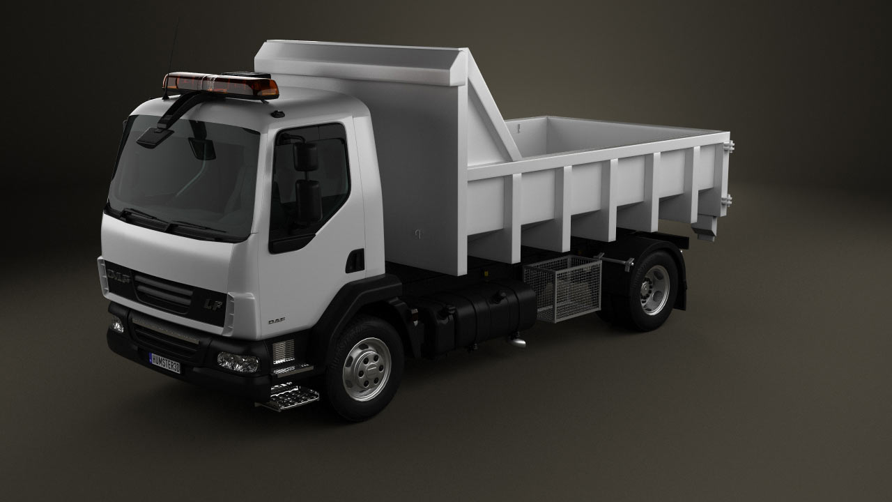360 view of DAF LF Tipper 2014 3D model - 3DModels store