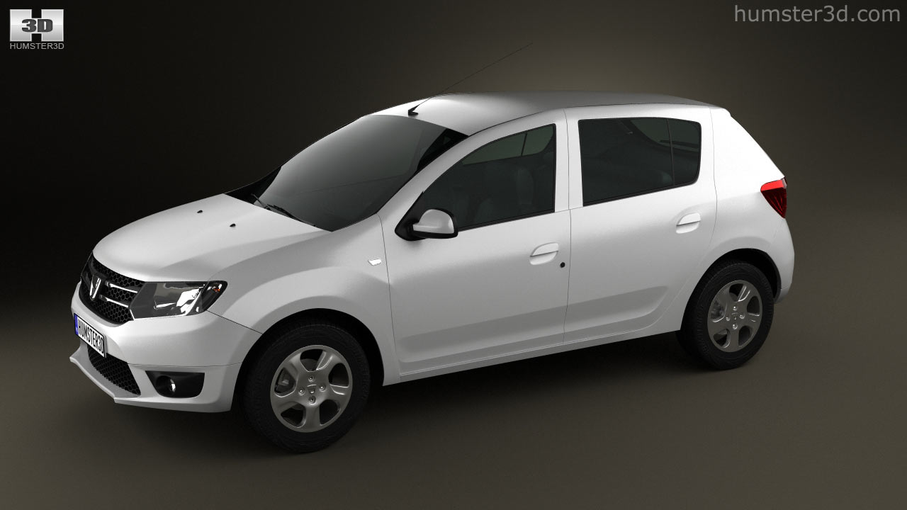 360 view of Dacia Sandero 2016 3D model - 3DModels store