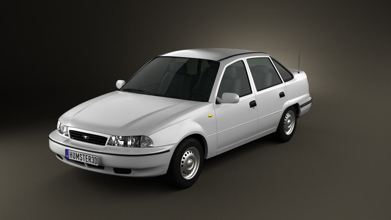360 view of Daewoo LeMans (Nexia, Cielo, Racer) sedan 1999 3D model ...