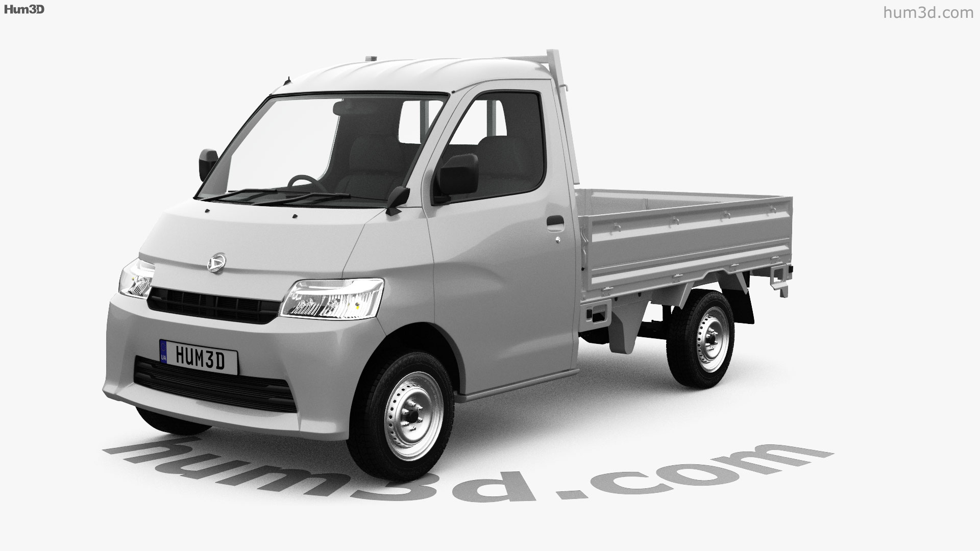 360 view of Daihatsu Gran Max Dropside 2023 3D model - 3DModels store
