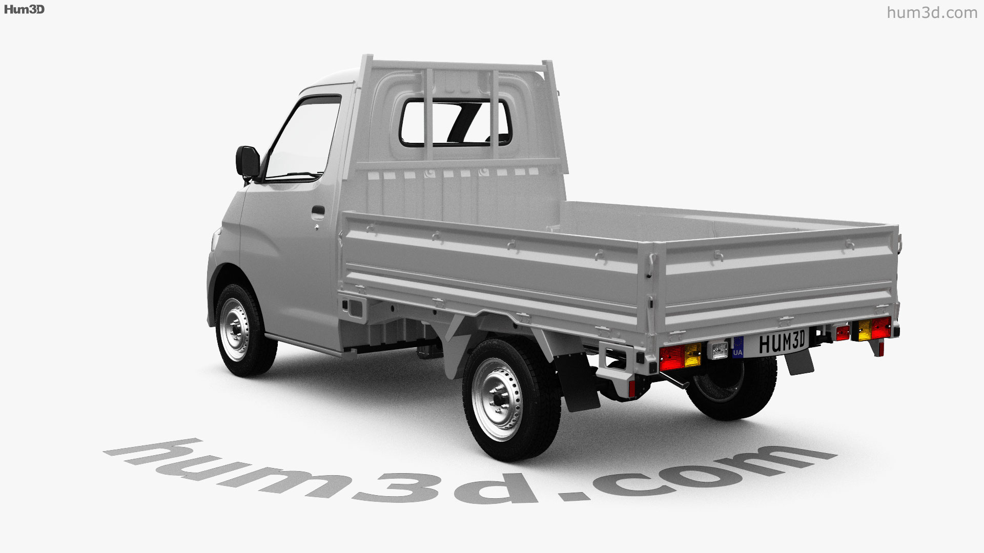 360 view of Daihatsu Gran Max Dropside 2023 3D model - 3DModels store