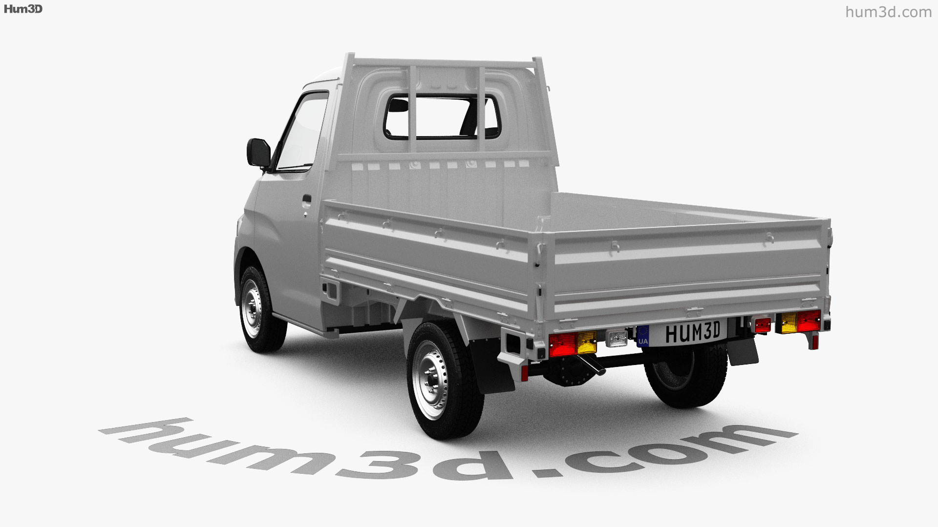 360 view of Daihatsu Gran Max Dropside 2023 3D model - 3DModels store