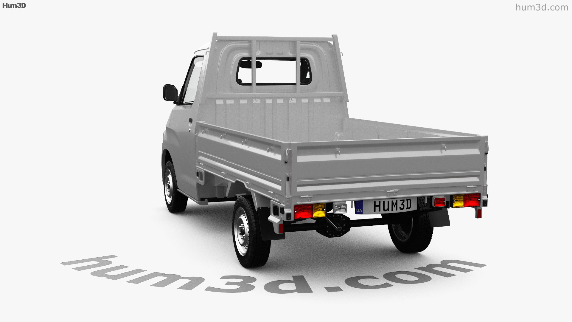 360 view of Daihatsu Gran Max Dropside 2023 3D model - 3DModels store