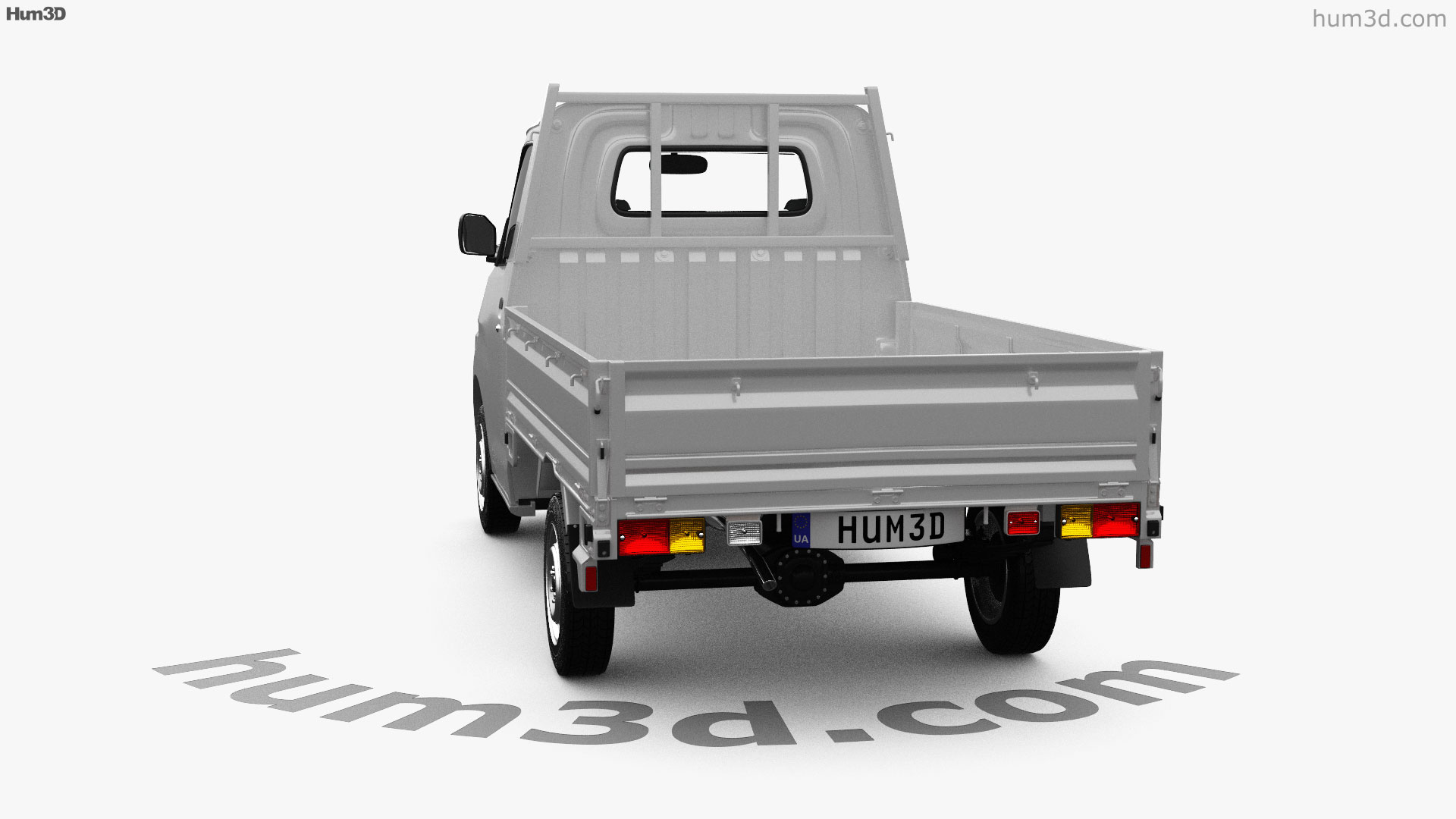 360 view of Daihatsu Gran Max Dropside 2023 3D model - 3DModels store