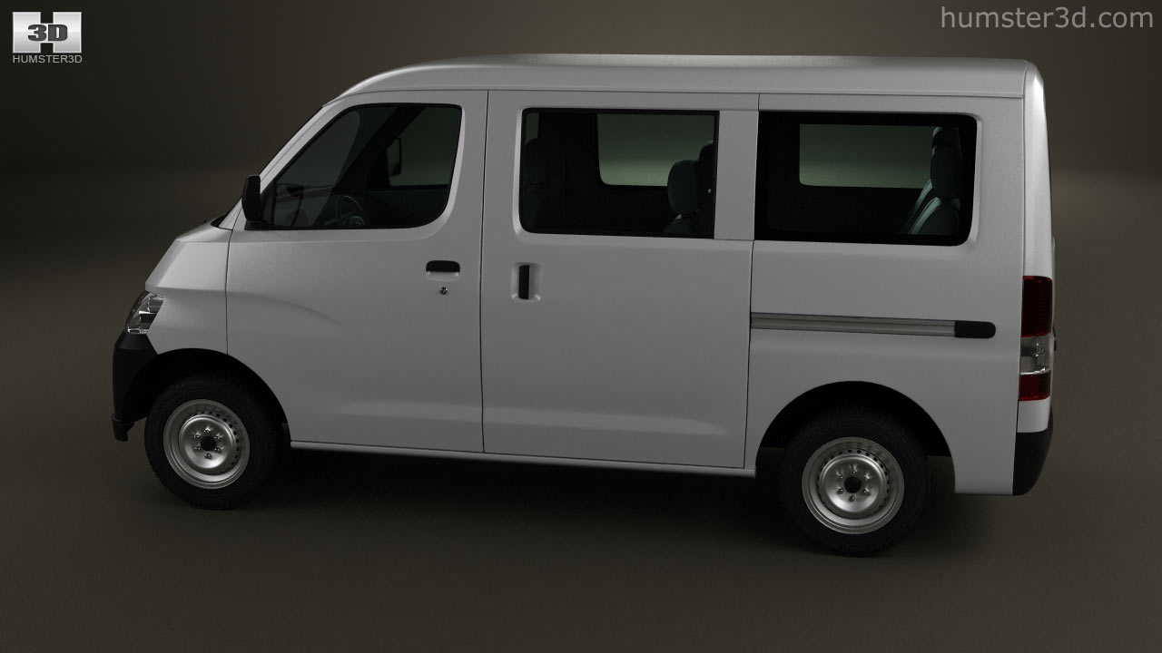 360 view of Daihatsu Gran Max Minibus 2014 3D model - 3DModels store
