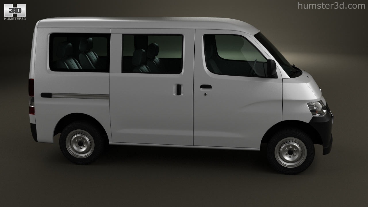 360 view of Daihatsu Gran Max Minibus 2014 3D model - 3DModels store