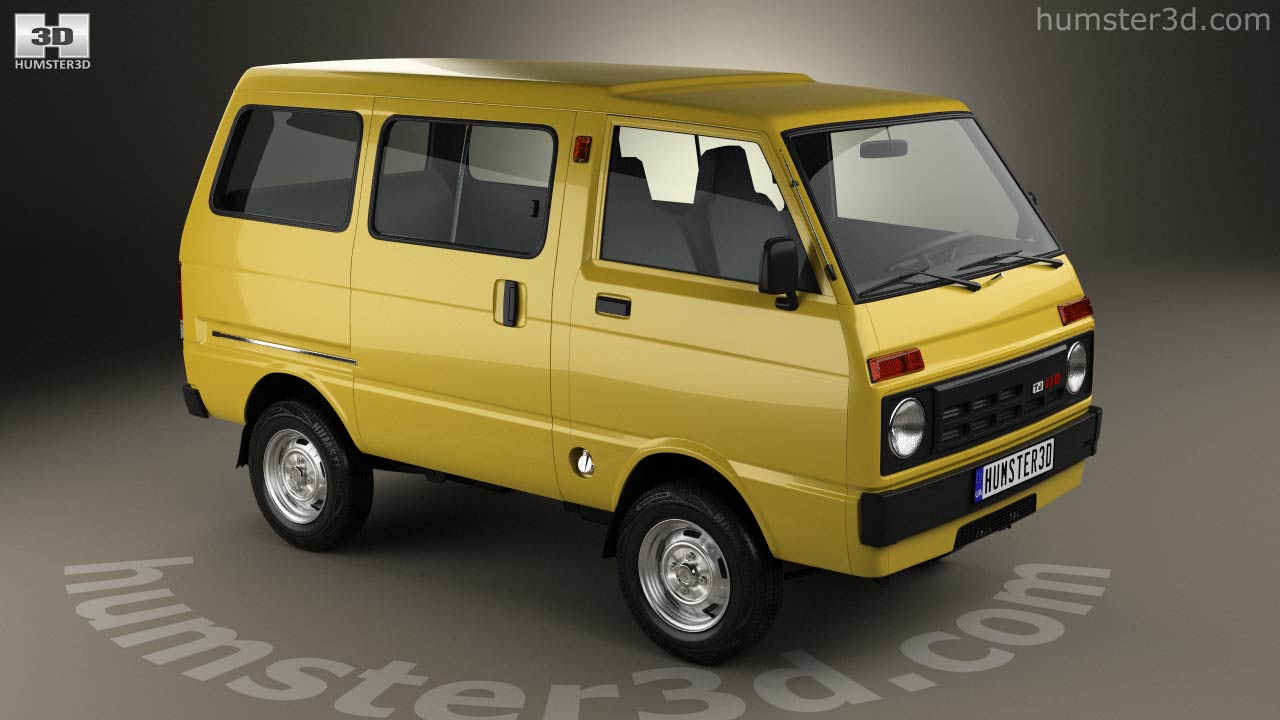 360 view of Daihatsu Hijet Tianjin TJ 110 1981 3D model - 3DModels store