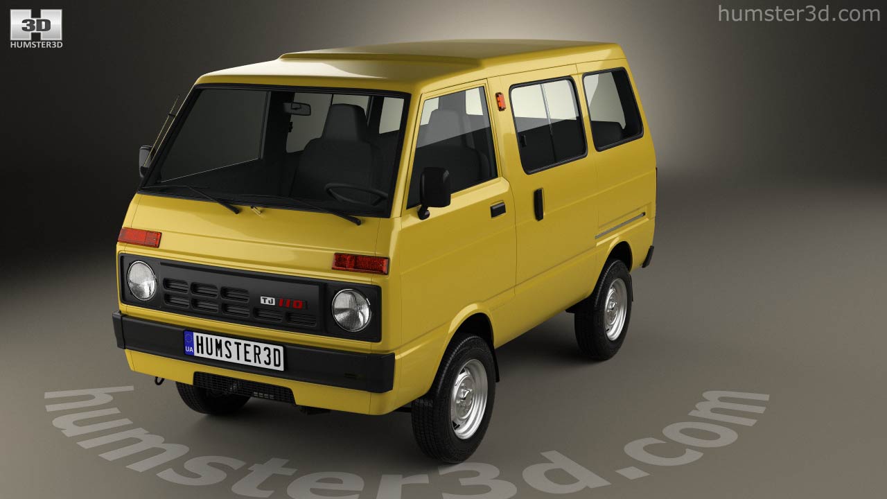 360 view of Daihatsu Hijet Tianjin TJ 110 1981 3D model - 3DModels store