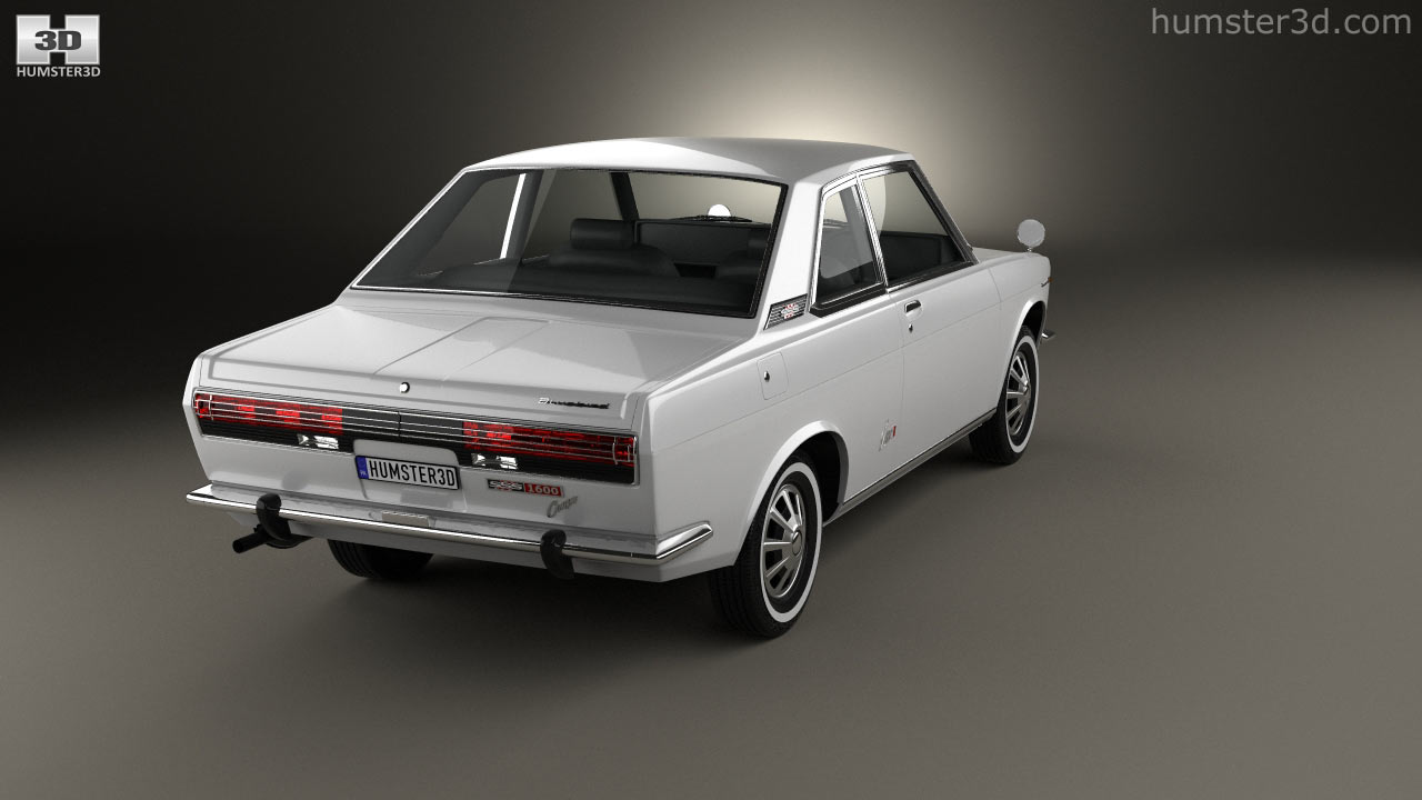 360 view of Datsun Bluebird 1600 SSS Coupe 1968 3D model - 3DModels store