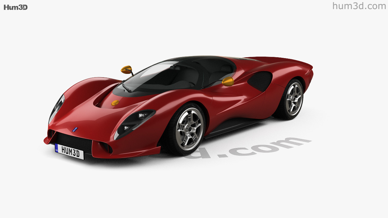 360 view of De Tomaso P72 2023 3D model - 3DModels store