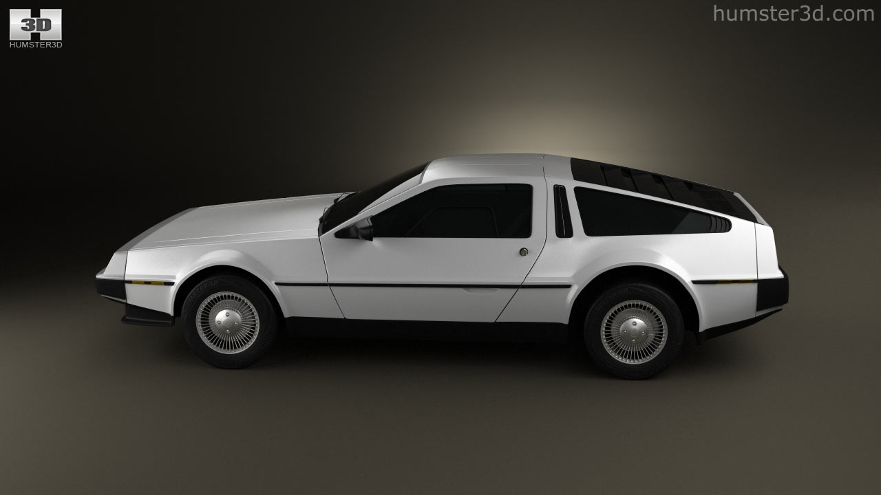 360 view of DeLorean DMC-12 1981 3D model - 3DModels store