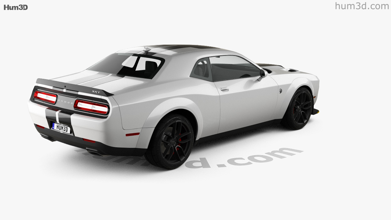 360 view of Dodge Challenger SRT Hellcat Wide Body 2020 3D model ...