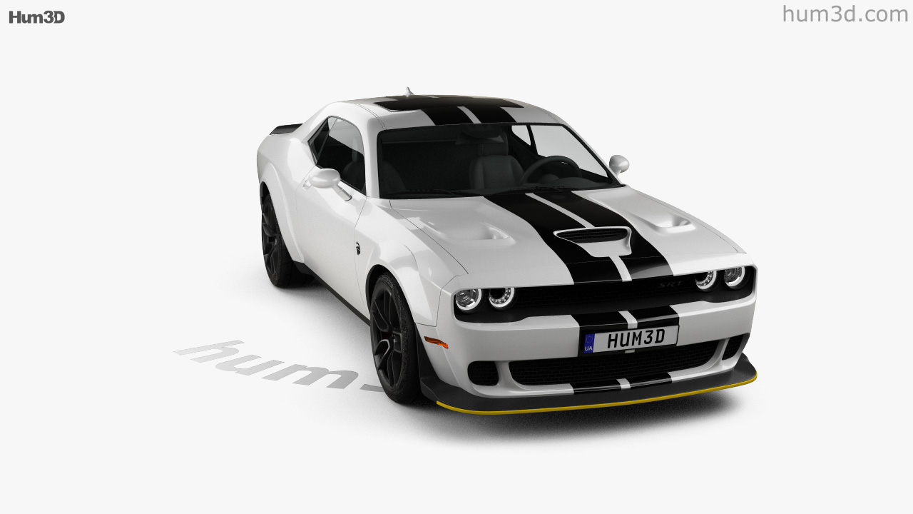 360 view of Dodge Challenger SRT Hellcat Wide Body 2020 3D model ...
