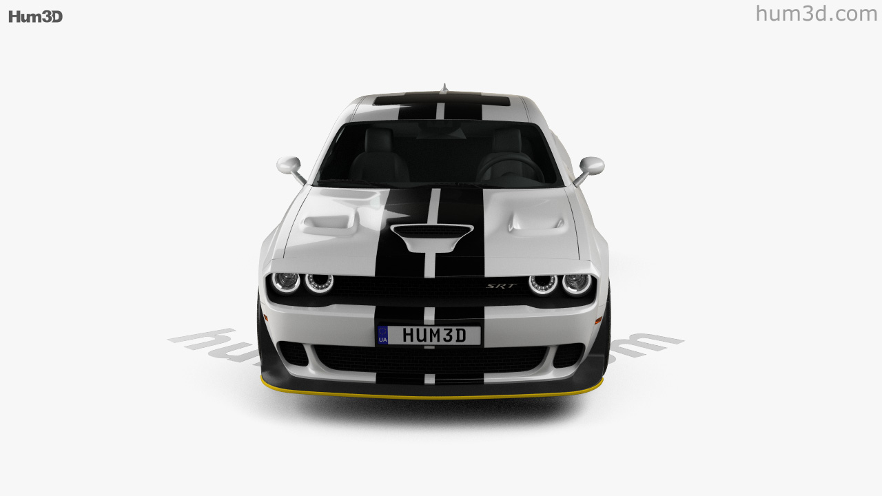 360 view of Dodge Challenger SRT Hellcat Wide Body 2020 3D model ...