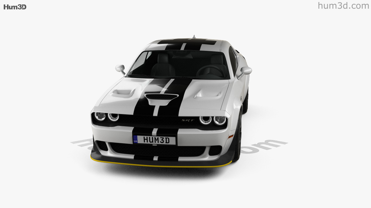 360 view of Dodge Challenger SRT Hellcat Wide Body 2020 3D model ...