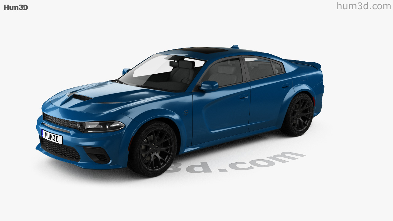 360 view of Dodge Charger SRT Hellcat Wide body 2022 3D model ...