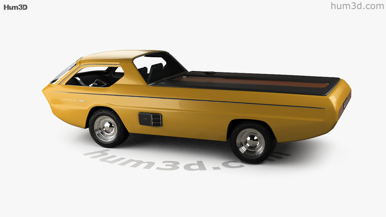 360 view of Dodge Deora 1967 3D model - 3DModels store