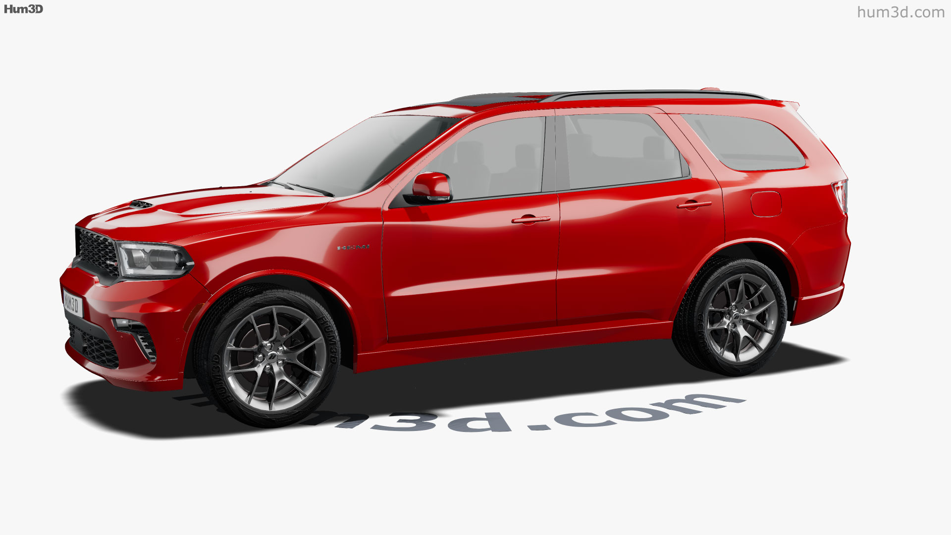 360 view of Dodge Durango RT 2023 3D model - 3DModels store