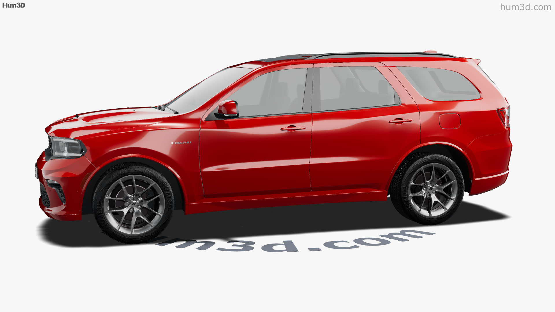 360 view of Dodge Durango RT 2023 3D model - 3DModels store