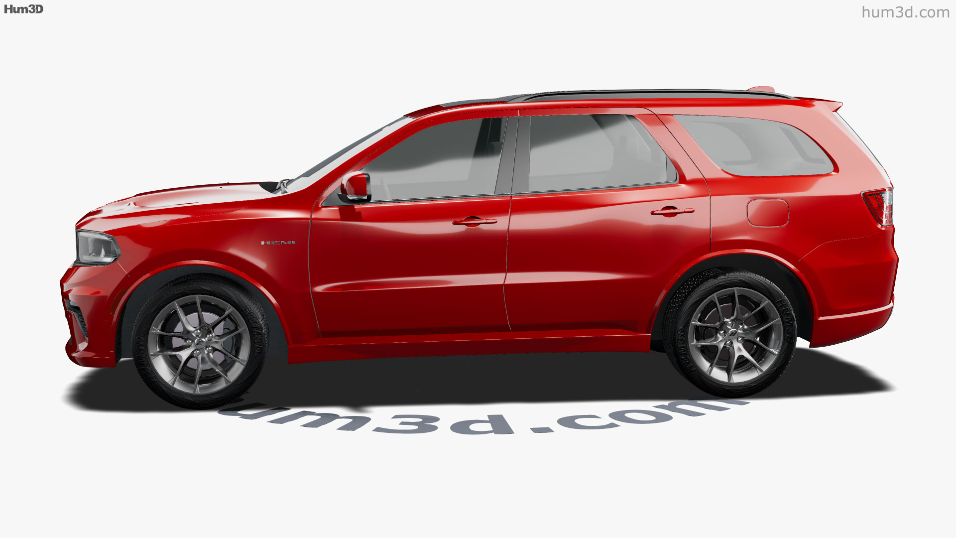 360 view of Dodge Durango RT 2023 3D model - 3DModels store